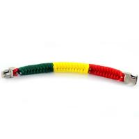 China Over 200 Colors Handmade Men Metal Buckle Paracord Bracelet Nylon Rope Survival Bangle for sale