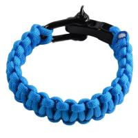 China 550 Paracord Survival Bracelet Customized Request Adjustable Polyester Rope Wristband for sale
