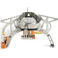 China Stainless and Copper Mini Gas Stove for Camping 0.370kg Gross Weight Foldable Design for sale