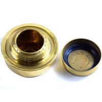 China Aluminum Alloy and Copper Backpacking Stove Portable Folding Alcohol Stove for Picnic for sale
