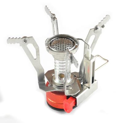 China Power Coated Finishing Portable Folding Backpacking Gas Stove with Piezo Ignition for sale