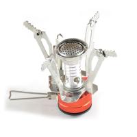 China Power Coated Finishing Portable Folding Backpacking Gas Stove with Piezo Ignition for sale