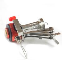 China Power Coated Finishing Portable Folding Backpacking Gas Stove with Piezo Ignition for sale