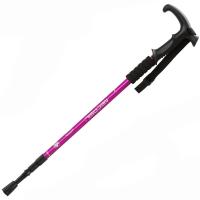 China Outdoor 4 Joint Aluminum Alloy Trekking Pole with T-Grip and Telescopic Folding Design for sale