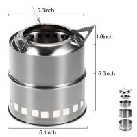 China Shipping Cost Portable Wood Burning Stove for Outdoor Camping Windproof and Folding for sale