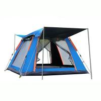 China Customized Automatic Camping Tent Waterproof Polyester Silver Coating for Family Outdoor for sale