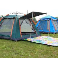China Customized Automatic Camping Tent Waterproof Polyester Silver Coating for Family Outdoor for sale