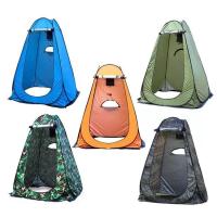 China Outdoor Pop up Camping Tent Polyester Silver Coating Toliet Tent Top Style Pup Tent for sale