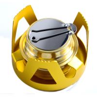 China Portable Cooking Mini Spirit Burner for Camping Picnic Folding Aluminum Outdoor Stove for sale