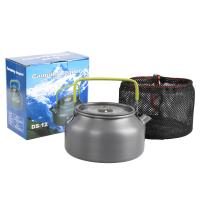 China 12x16cm Customization Aluminum Camping Teapot Portable Barbecue Kettle Coffee Pot for sale