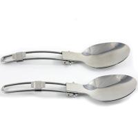 China Stainless Steel Camping Cutlery Set in Portable Folding Style for Outdoor Adventures for sale