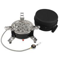 China Full Payment Stainless Steel Camping Gas Stove Outdoor Portable Picnic Split Gas Cooker for sale