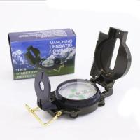 China Outdoor Camping Survival Mini Folding Compass Multifunction Waterproof Metal Compass for sale