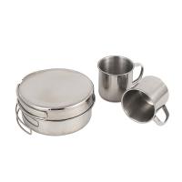 China Portable Style Stainless Steel Cookware Set for Outdoor Camping at US 6.5/Piece for sale