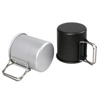 China Portable Lightweight Aluminum Camping Coffee Mug Folding Cup with 1 Piece Min.Order for sale