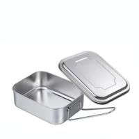 China Customization Outdoor Stainless Steel Lunch Box Portable Metal School Food Container for sale