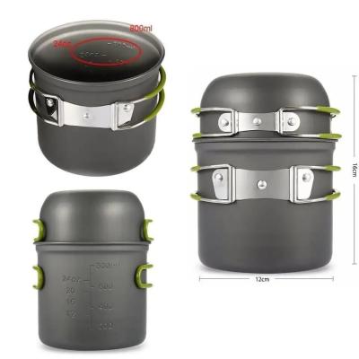 China Convenient Non-Stick Pot Set for Outdoor Cooking and Camping Excursions for sale