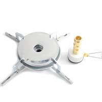 China Outdoor Mini Camping Gas Stove with Stainless and Copper Portable Folding Gas Oven for sale