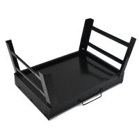China Stainless Steel BBQ Grill Folding Portable Barbecue Charcoal Grill for Picnic in Black for sale