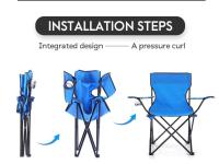 China Rotary Lightweight Camping Folding Chair Outdoor Foldable Oxford Picnic Fishing Chair for sale