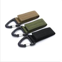 China 65x25mm Nylon Carabiner Keychain Strap Keyring Holder Perfect for Outdoor Activities for sale