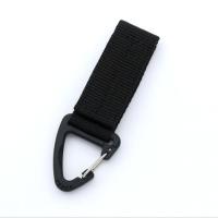 China 65x25mm Nylon Carabiner Keychain Strap Keyring Holder Perfect for Outdoor Activities for sale