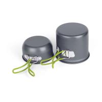 China Outdoor Camping Hiking Picnic Aluminum Alloy 12X16cm Backpacking Cooking Pot Mess Kit for sale