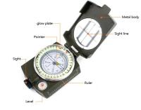 China Outdoor BK00923 Special Professional Metal Tactical Compass with Multifunctional Design for sale