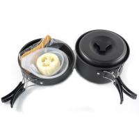 China Outdoor Aluminum Non Stick Cookware Set for Camping Cooking Pot Convenient US 0.580kg for sale