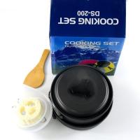 China Outdoor Aluminum Non Stick Cookware Set for Camping Cooking Pot Convenient US 0.580kg for sale
