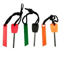 China Portable Outdoor Mini Survival Tool Magnesium Fire Starter Flint Rod Shipping Cost for sale