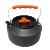 China Grey Green Handle Portable Style Non Stick Aluminum Picnic Cooking Pot Set for Camping for sale