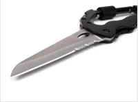 China Outdoor Multifunction Folding Carabiner Knife Cutting Tool with Customization Options for sale