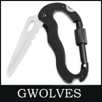 China Outdoor Multifunction Folding Carabiner Knife Cutting Tool with Customization Options for sale