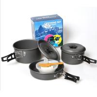 China 1 Pan Portable Style Camping Aluminum Cookware Set Essential for Outdoor Cooking for sale