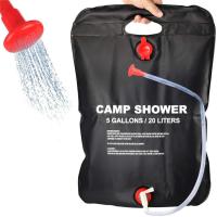 China 20L Outdoor Portable PVC Solar Shower Heated Water Bag for Travel Beach Camping for sale