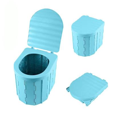 China Full Payment Outdoor Folding Camping Toliet ABS Plastic Movable Portable Travel Toliet for sale