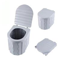 China Full Payment Outdoor Folding Camping Toliet ABS Plastic Movable Portable Travel Toliet for sale