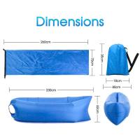 China Outdoor Portable Camping Air Sofa Waterproof Polyester Air Lounger for Beach or Camping for sale