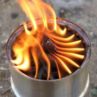 China Portable Camping Stove Stainless Steel Wood Burning Stove for Outdoor Adventures for sale