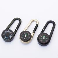 China Portable Metal Carabiner Compass for Outdoor Camping Survival Digital Display Methods for sale