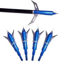 China 4.3X2.5cm Portable 100 Grain Metal Broadhead for Bow Archery Outdoor Hunting Arrow Head for sale