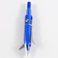 China 4.3X2.5cm Portable 100 Grain Metal Broadhead for Bow Archery Outdoor Hunting Arrow Head for sale