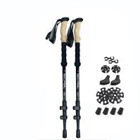 China 3 Joint Number Outdoor Camping Carbon Walking Sticks Aluminum Telescopic Trekking Pole for sale