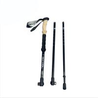 China 3 Joint Number Outdoor Camping Carbon Walking Sticks Aluminum Telescopic Trekking Pole for sale