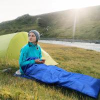 China Cotton Filling Material Sleeping Bag for Adult Mummy on Outdoor Backpacking Trips for sale