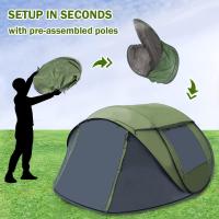 China Waterproof Instant Tent for Camping All Season Automatic Pop up Tent Capacity ≤2 for sale