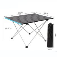 China 41X41X56cm Aluminum Portable Folding Table for Camping and Outdoor Adventures for sale