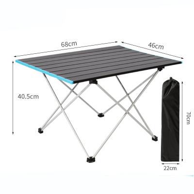 China Lightweight Portable Folding Table Aluminum Camping Picnic Table for Outdoor Campsite for sale
