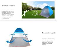 China All Season Green Outdoor Beach Tent Sun Shade Automatic Pop up Waterproof Family Tent for sale